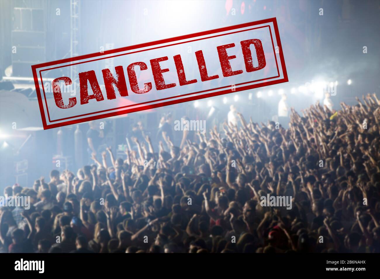 Cancelled sign concert hi-res stock photography and images - Alamy