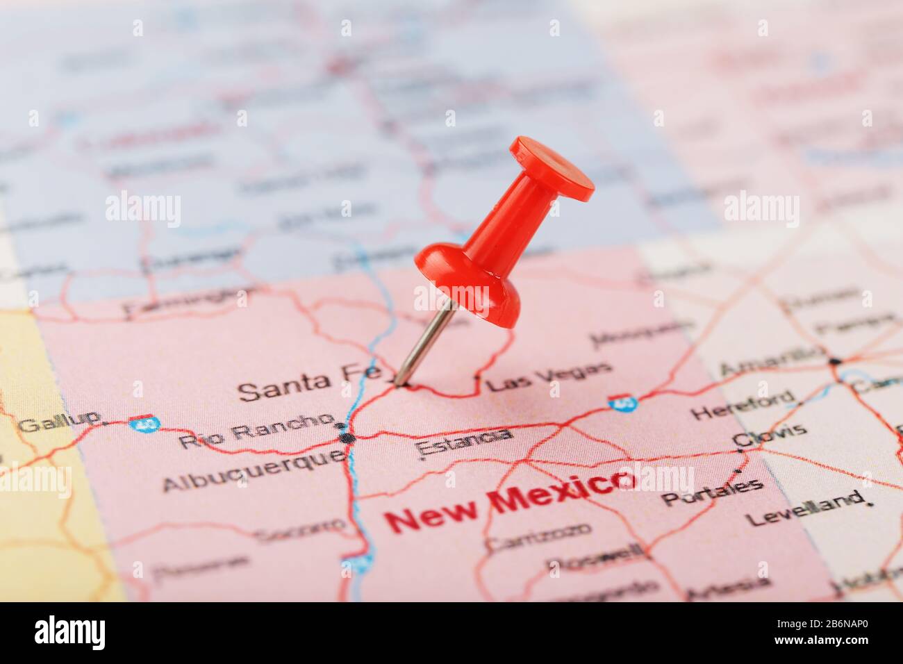 Santa Fe New Mexico Map High Resolution Stock Photography and Images ...
