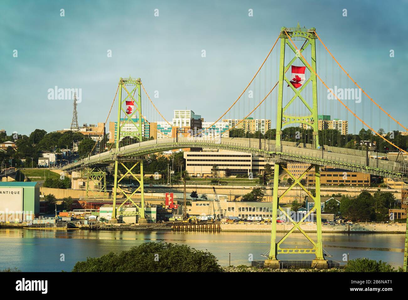 The Angus L MacDonald bridge fondly known as the 'Old Bridge' spanning ...