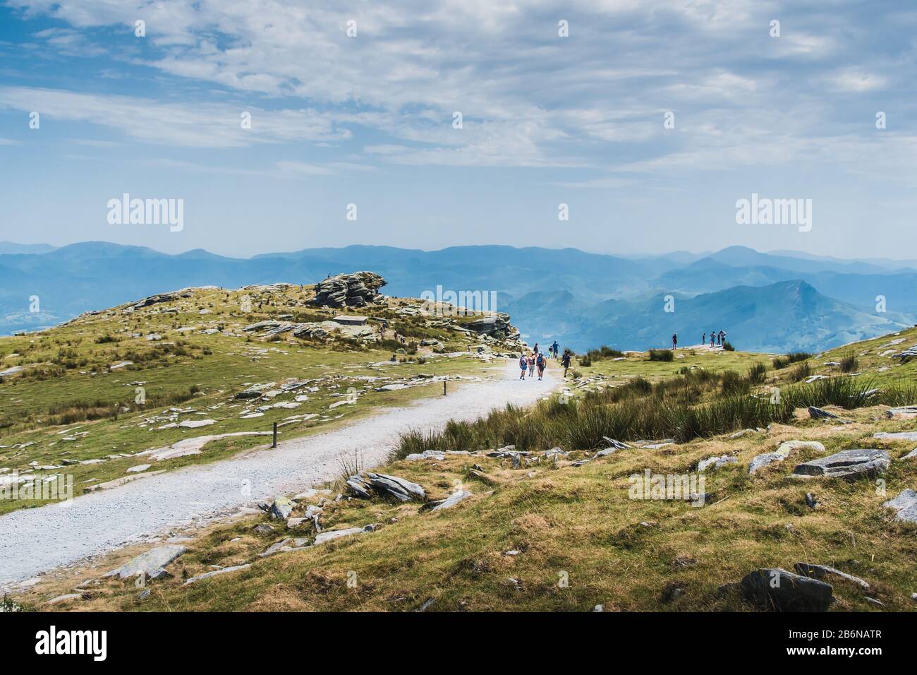 The Rhune mountain in the Pyrenees-Atlantique in France Stock Photo - Alamy