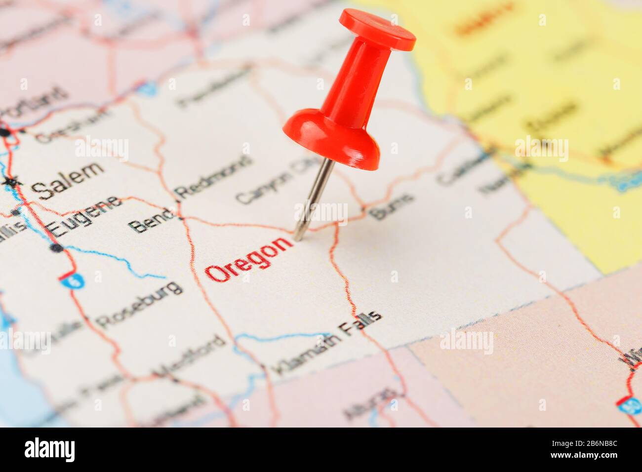 Salem oregon map hi-res stock photography and images - Alamy