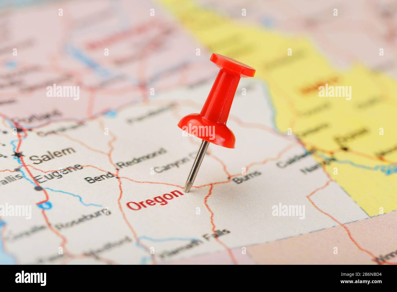 Map of dallas oregon hi-res stock photography and images - Alamy