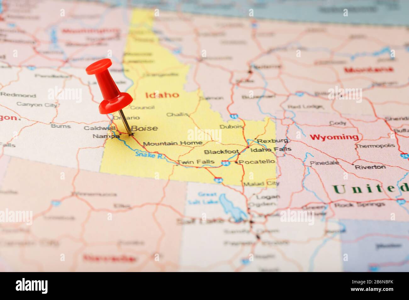 Boise idaho map High Resolution Stock Photography and Images - Alamy