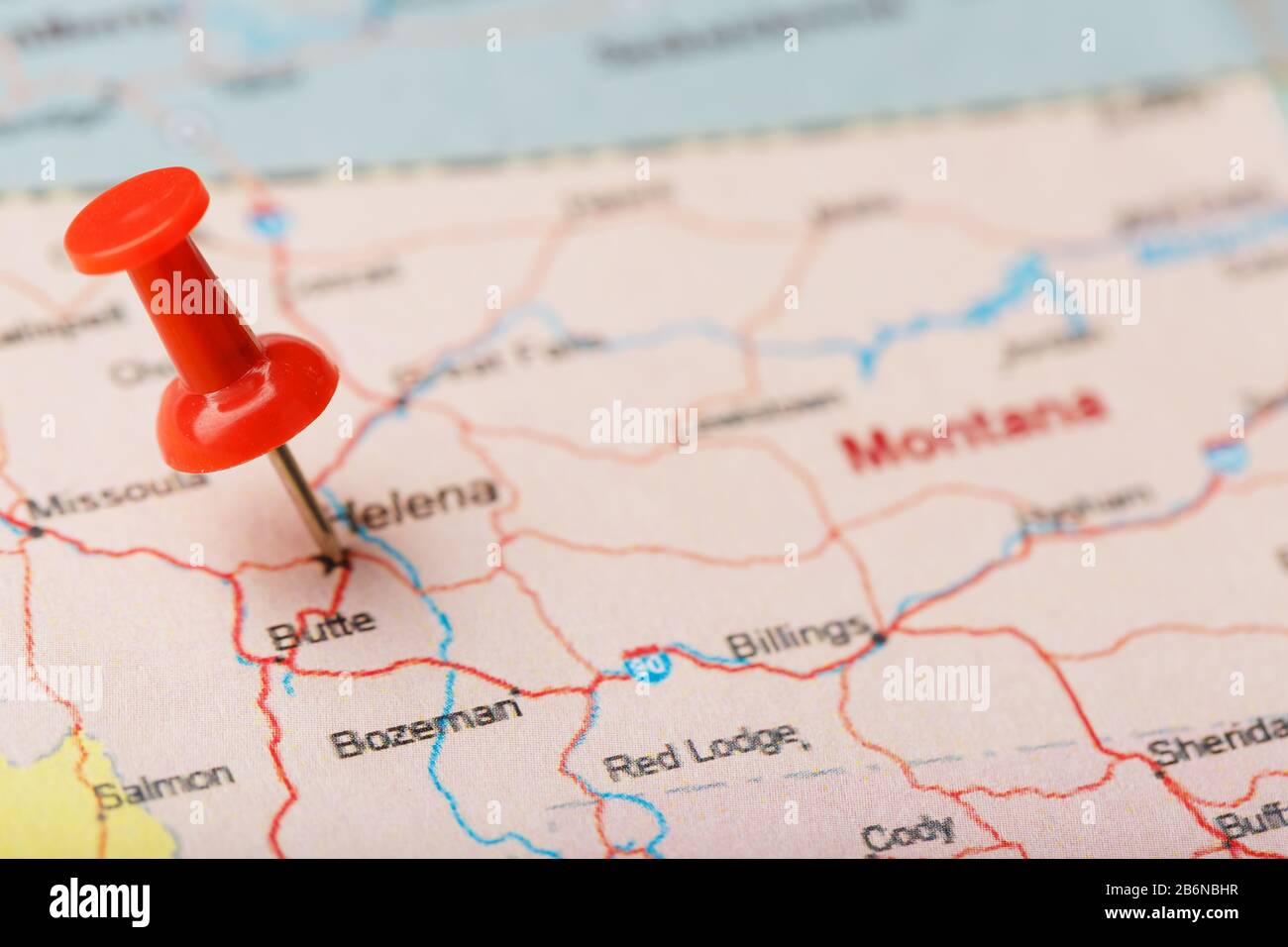 Helena montana map hi-res stock photography and images - Alamy