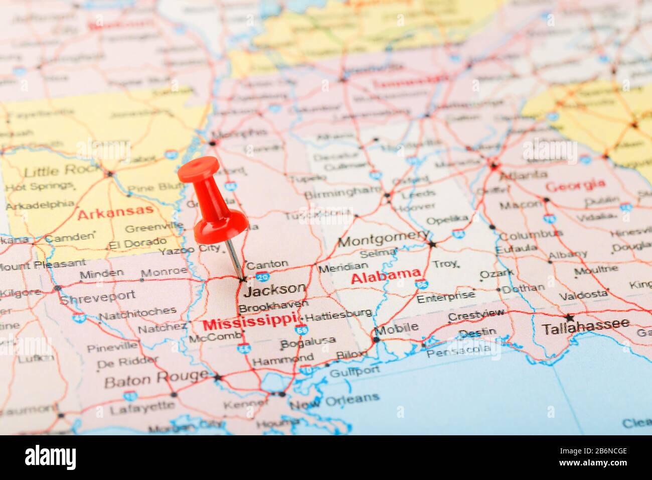 Jackson texas map hi-res stock photography and images - Alamy