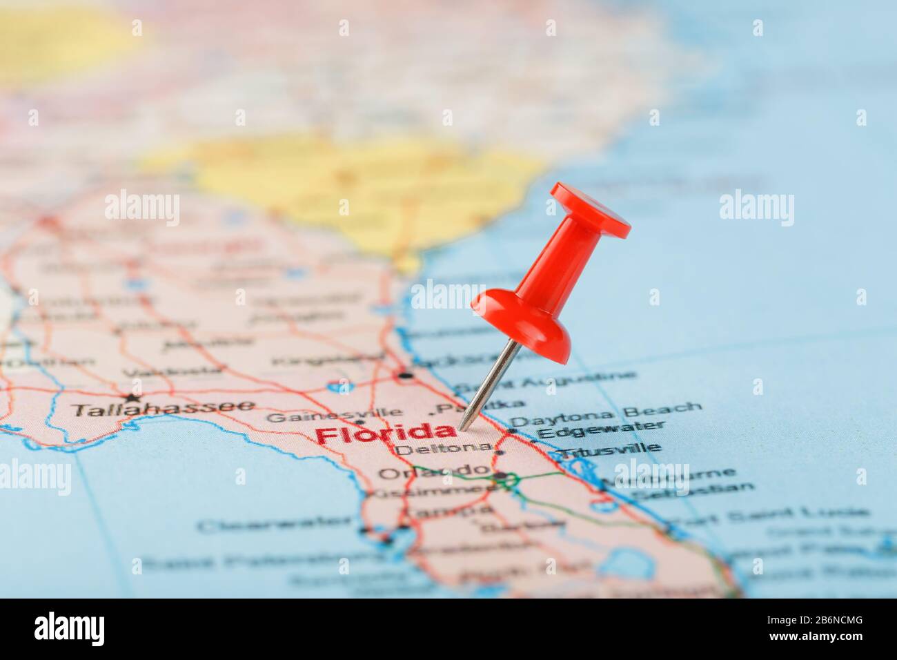 Florida map pin hi-res stock photography and images - Alamy