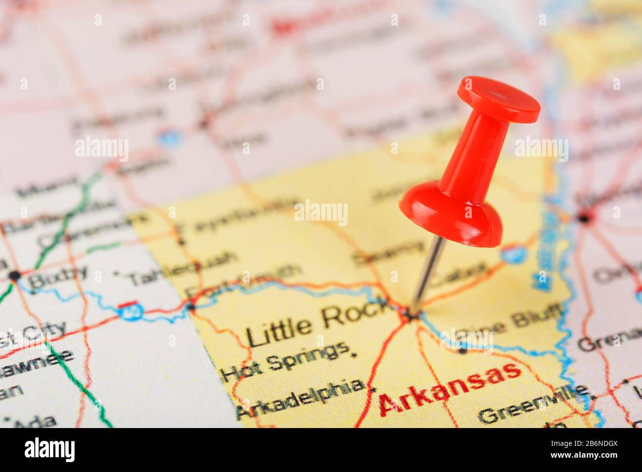 Map of arkansas hi-res stock photography and images - Alamy