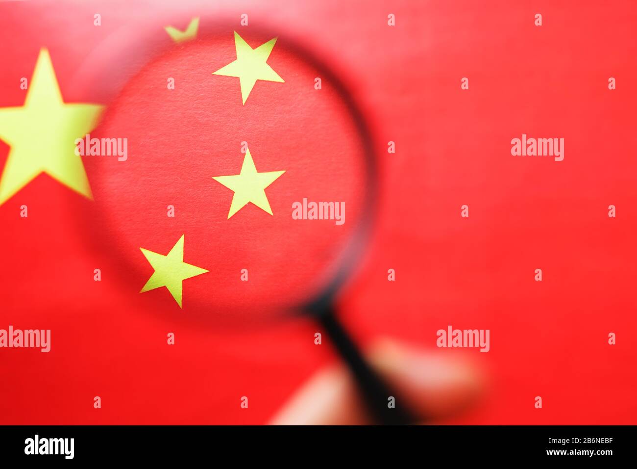 See through china flag hi-res stock photography and images - Alamy