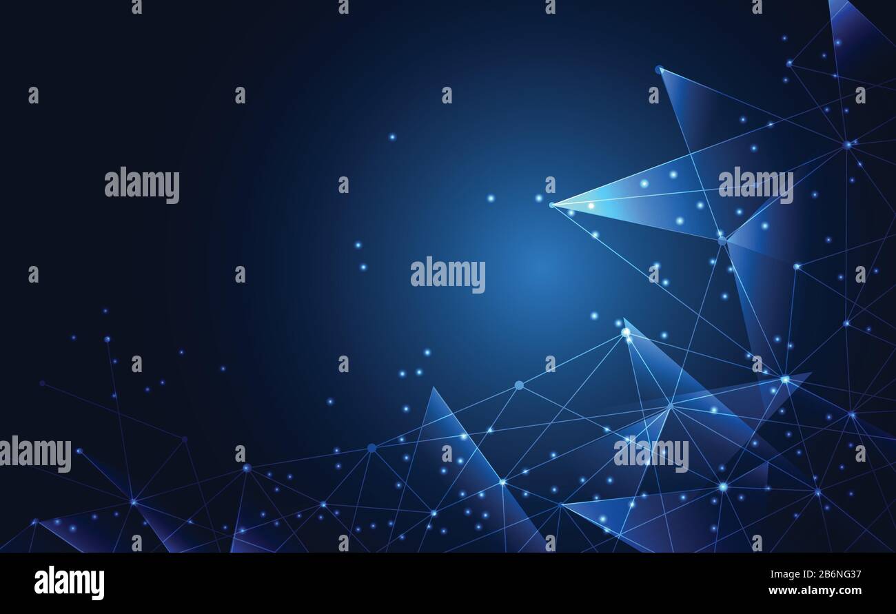 Modern abstract network science connection technology internet and ...