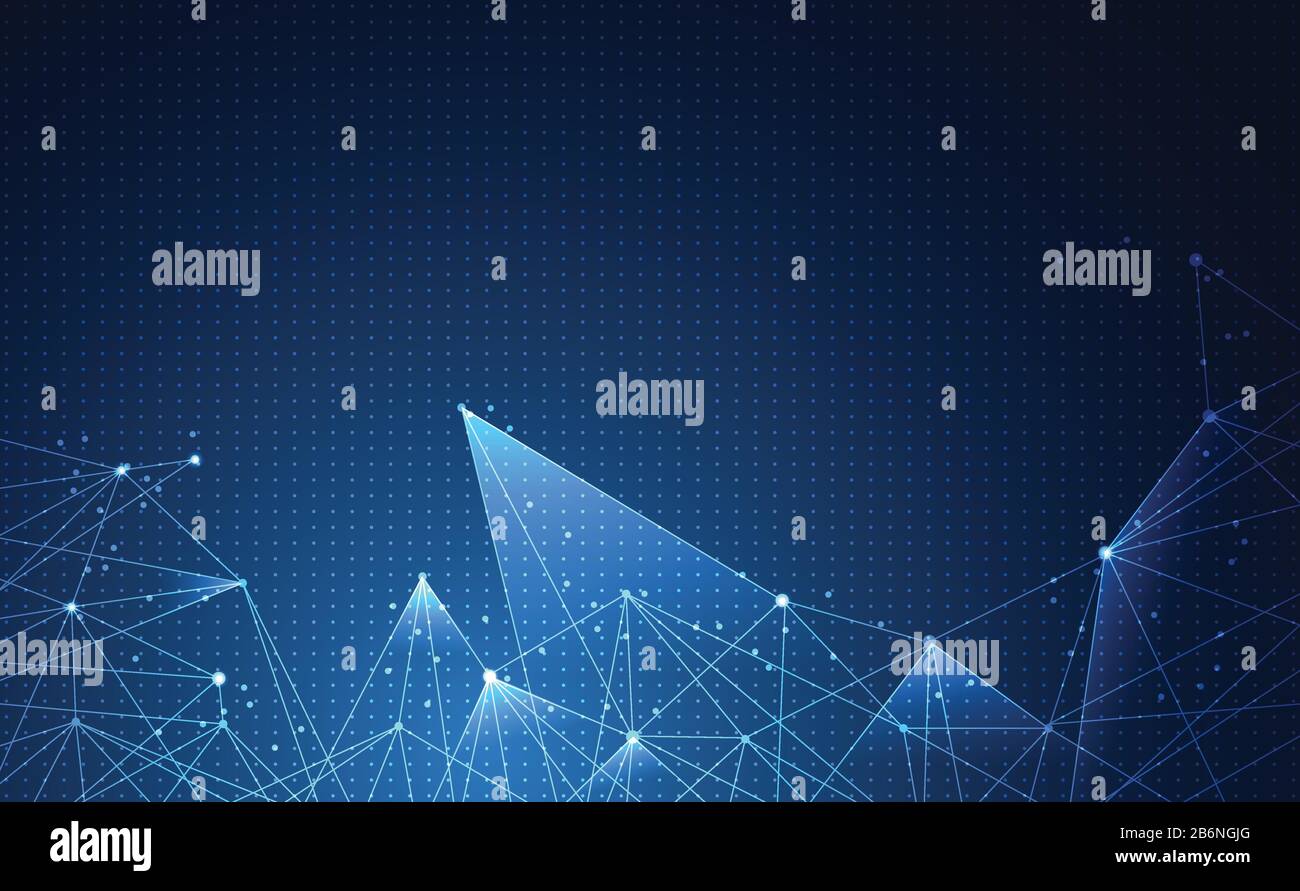 Modern abstract network science connection technology internet and ...