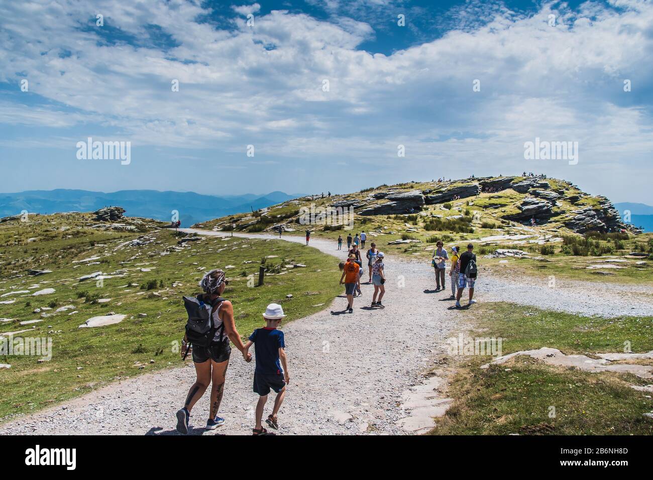 The Rhune mountain in the Pyrenees-Atlantique in France Stock Photo - Alamy