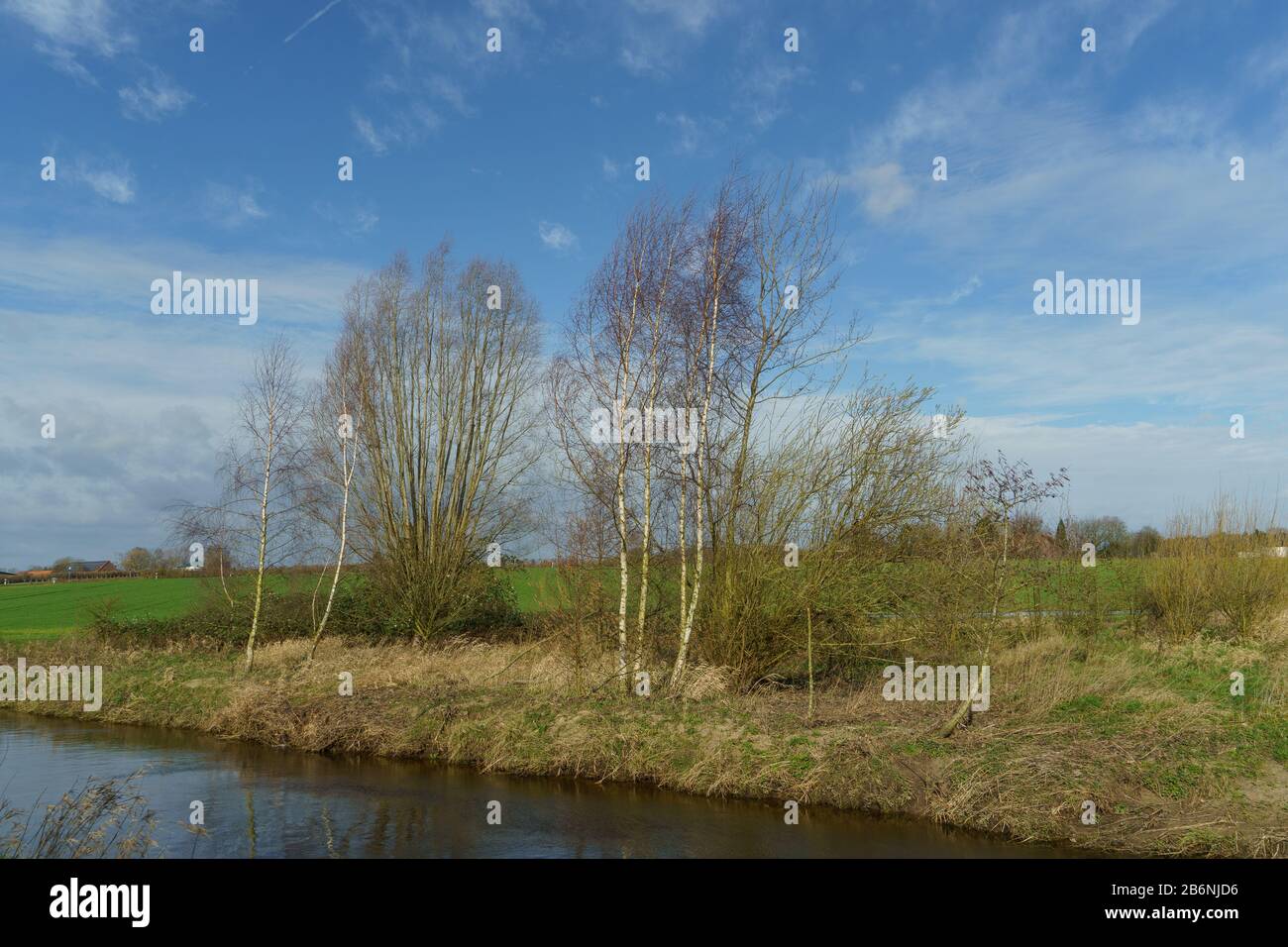 hiking at a german river Stock Photo - Alamy