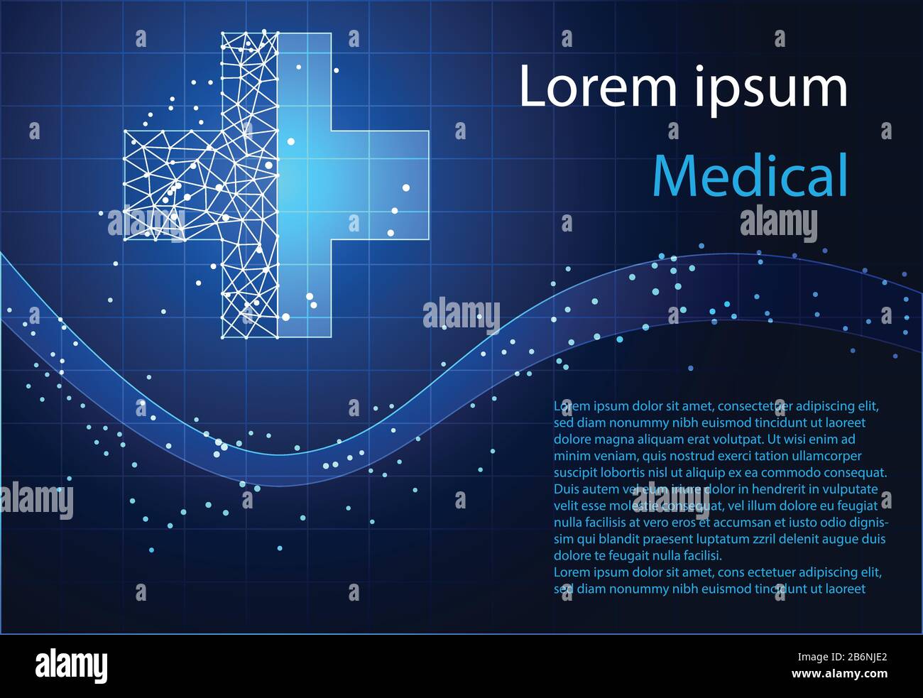 Abstract health science consist health plus digital technology concept ...