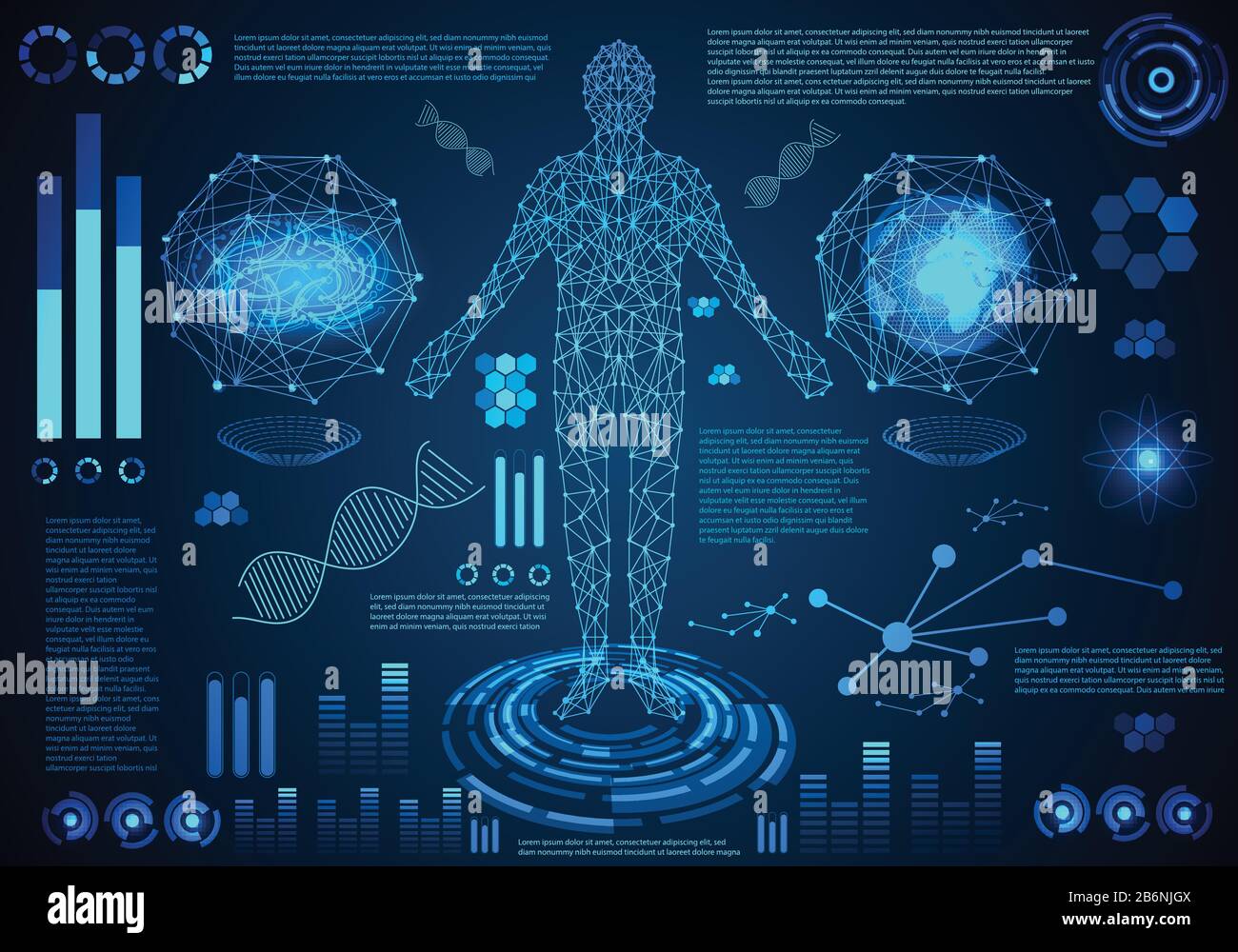 Digital body chart Stock Vector Images - Alamy