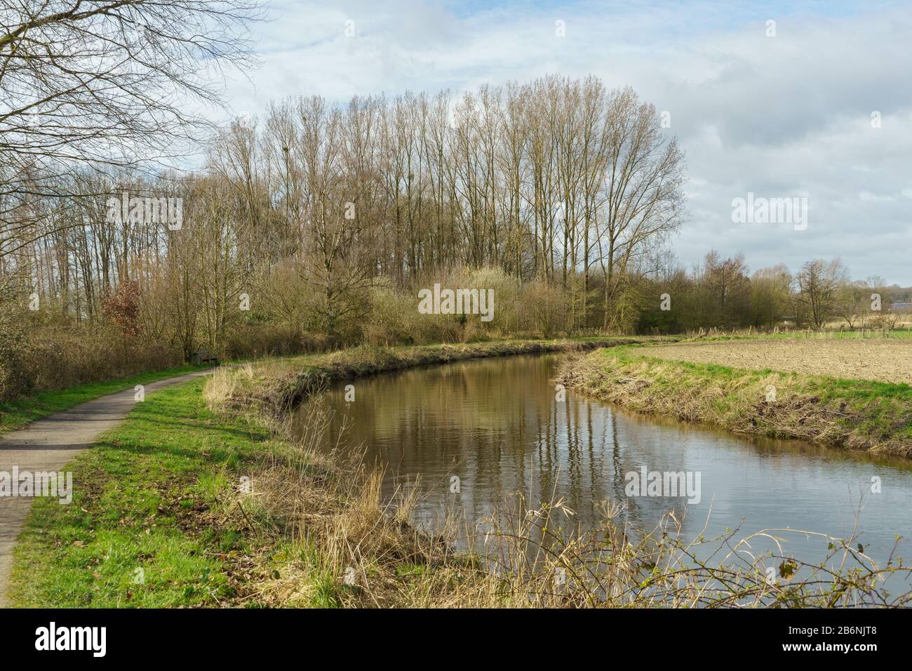 spring at a river Stock Photo - Alamy