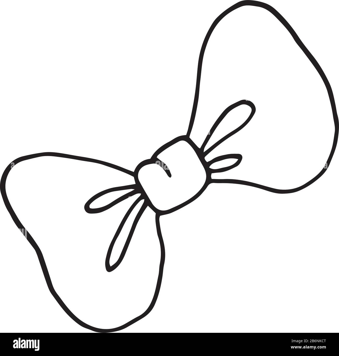Bow Vector Outline