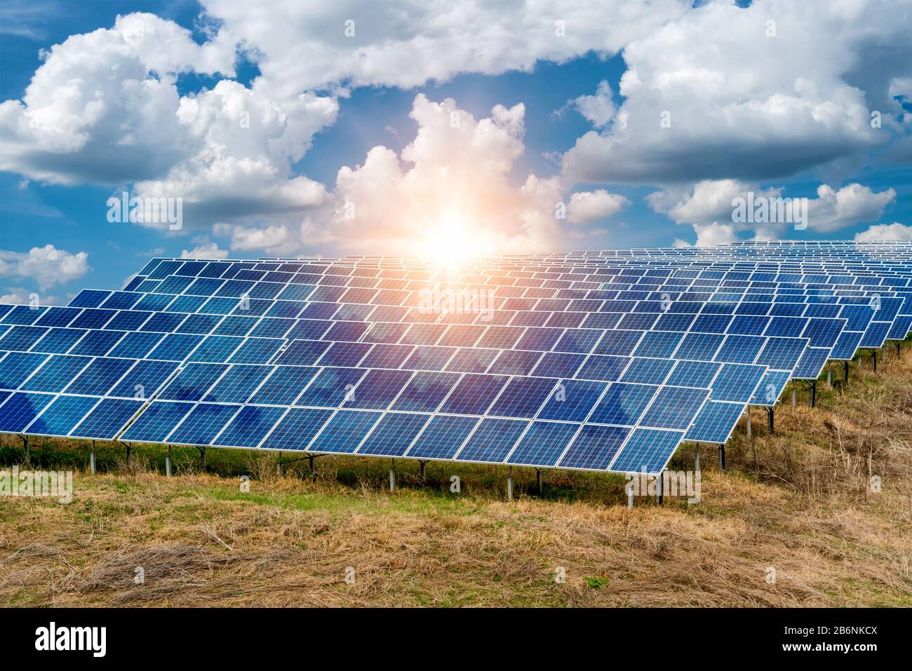 Solar panel, photovoltaic, alternative electricity source - concept of ...