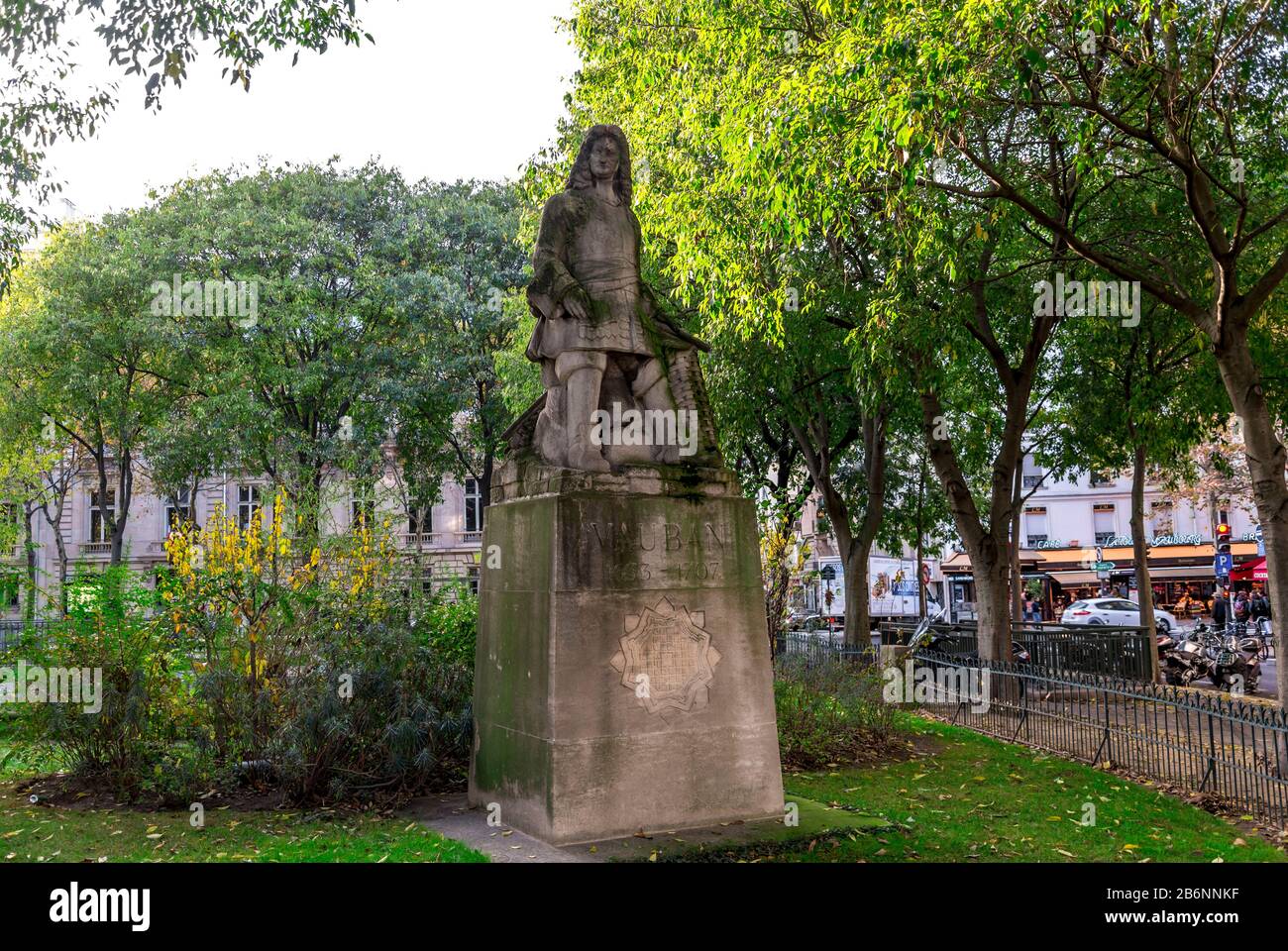 A statue of the French military engineer Marquis de Vauban, Paris ...