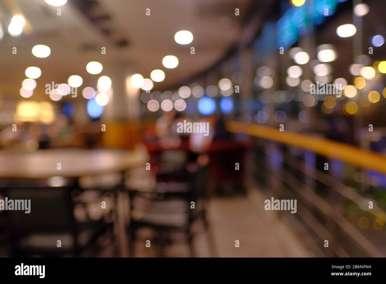 blur cafe background for advertisement, wide view Stock Photo - Alamy