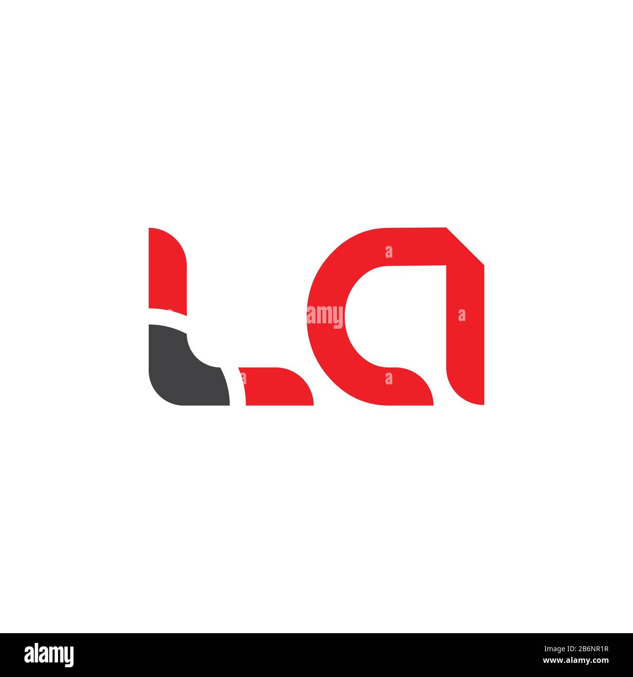 Initial LA letter Business Logo Design vector Template. Abstract Letter ...