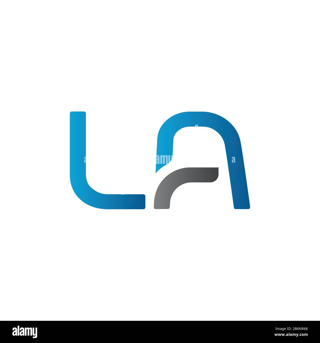 Initial LA letter Business Logo Design vector Template. Abstract Letter ...