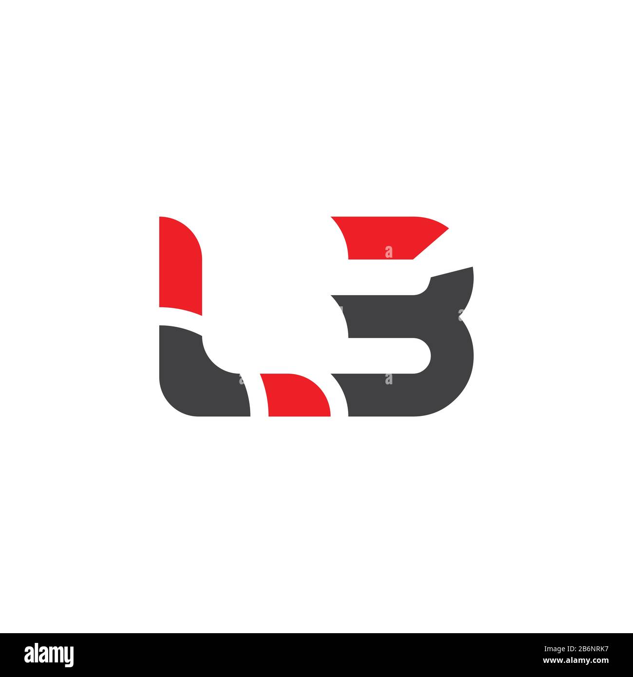 Initial LB letter Business Logo Design vector Template. Abstract Letter ...
