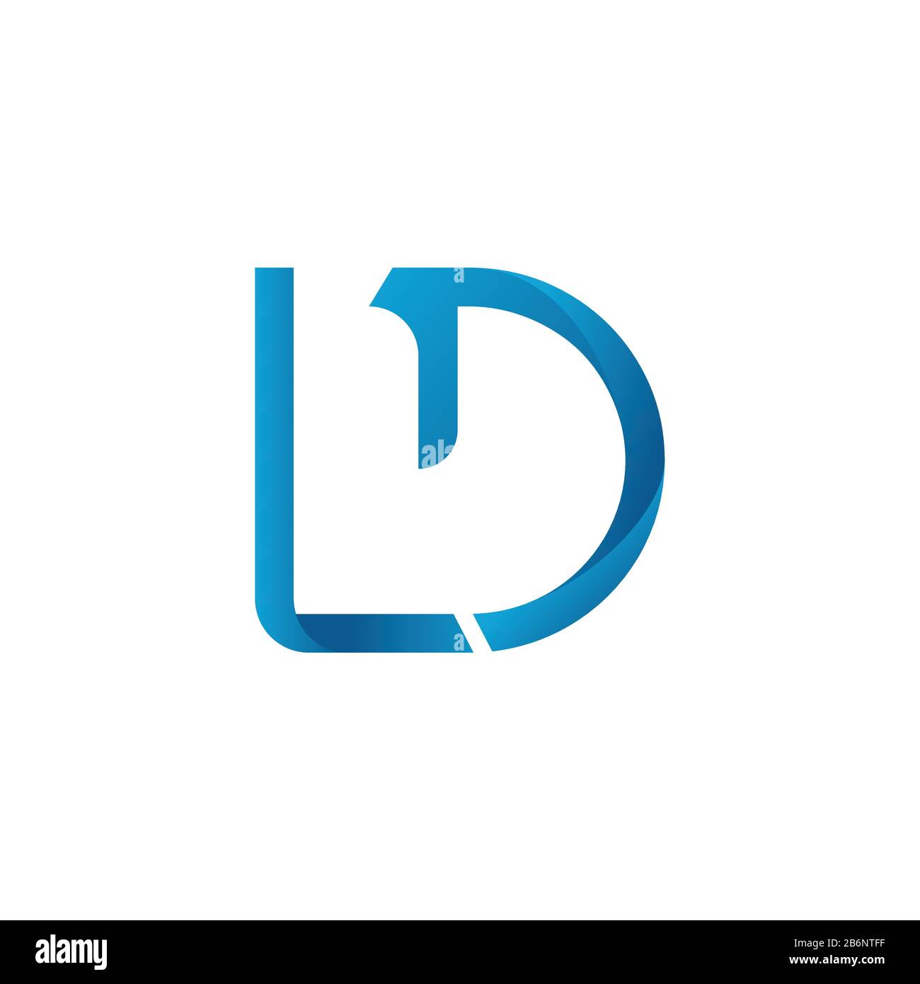 Initial LD letter Business Logo Design vector Template. Abstract Letter ...