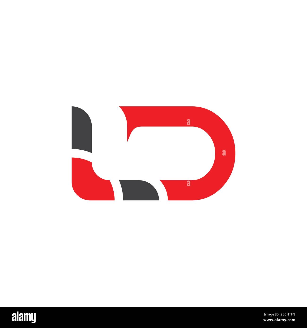 Initial LD letter Business Logo Design vector Template. Abstract Letter ...