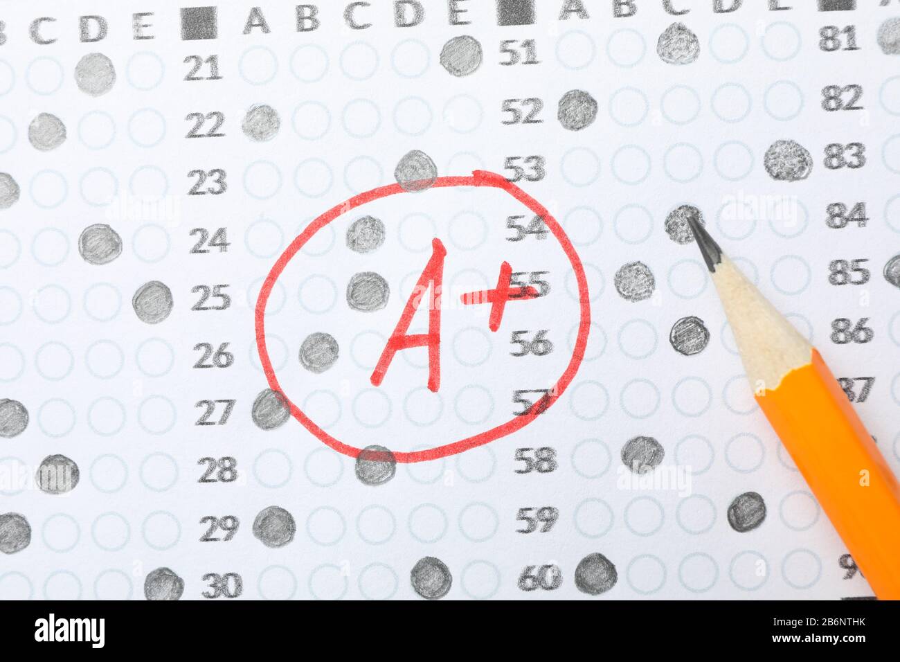 Test paper a+ grade hi-res stock photography and images - Alamy