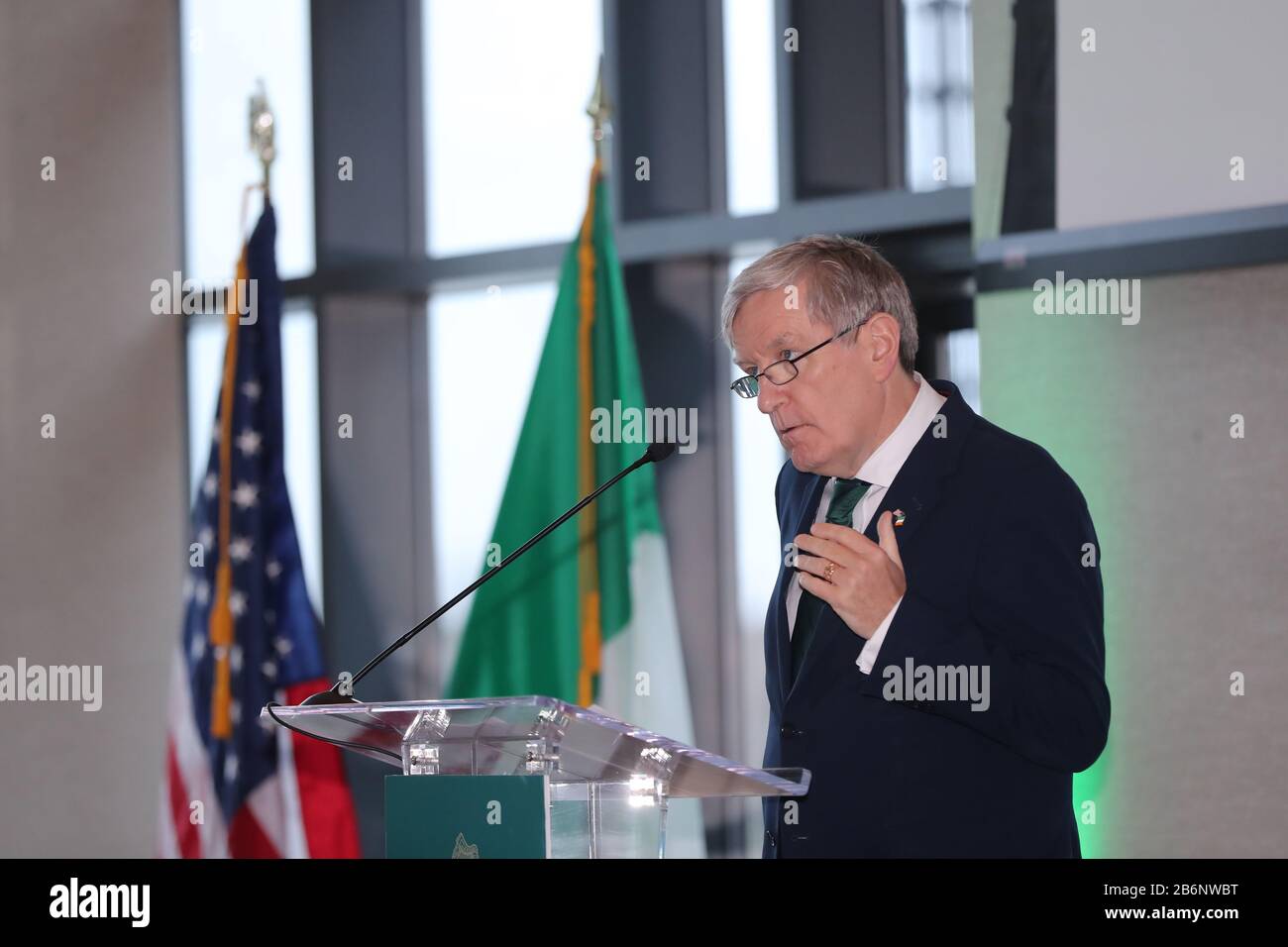 Irish Ambassador to the US Daniel Mulhall addresses the Team Ireland ...
