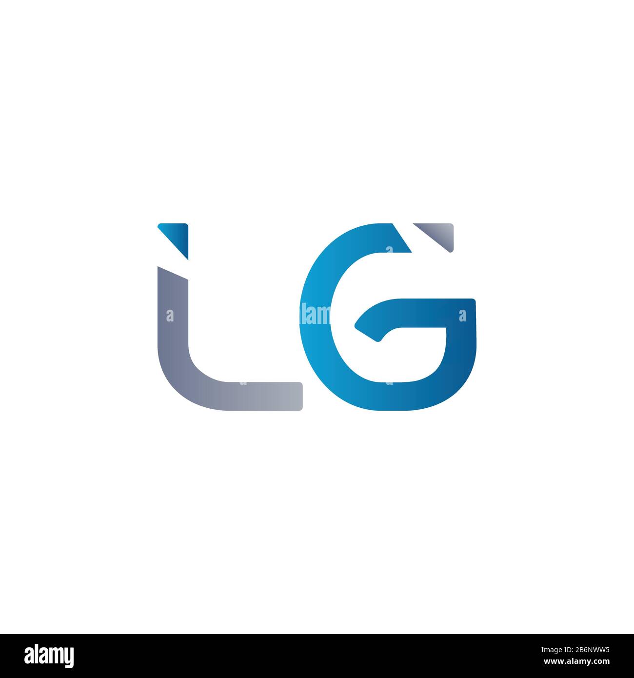 Initial LG letter Business Logo Design vector Template. Abstract Letter ...