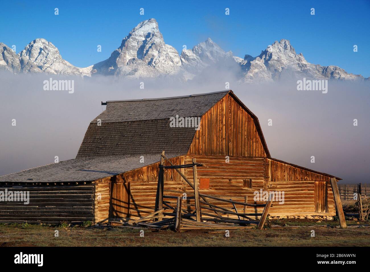 USA - Wyoming, Grand Teton, Mormon Row, Ranch Stock Photo - Alamy
