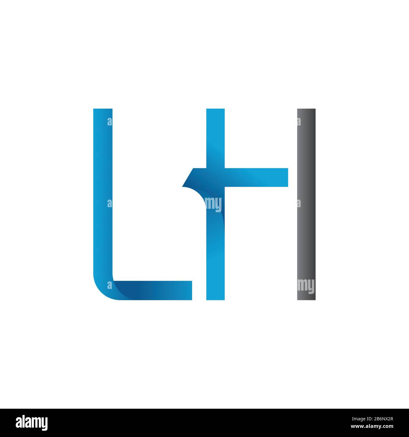 Initial LH letter Business Logo Design vector Template. Abstract Letter ...