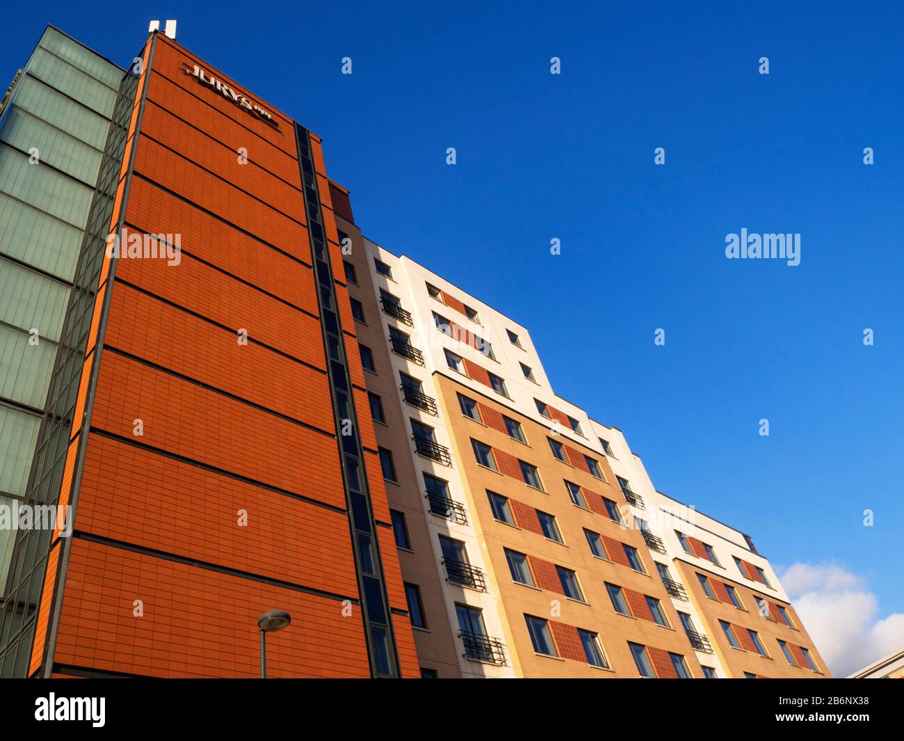 Jurys Inn modern hotel building from Waterloo Street in Leeds West ...