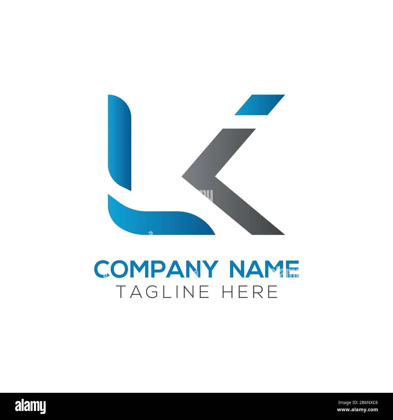 Initial LK letter Business Logo Design vector Template. Abstract Letter ...