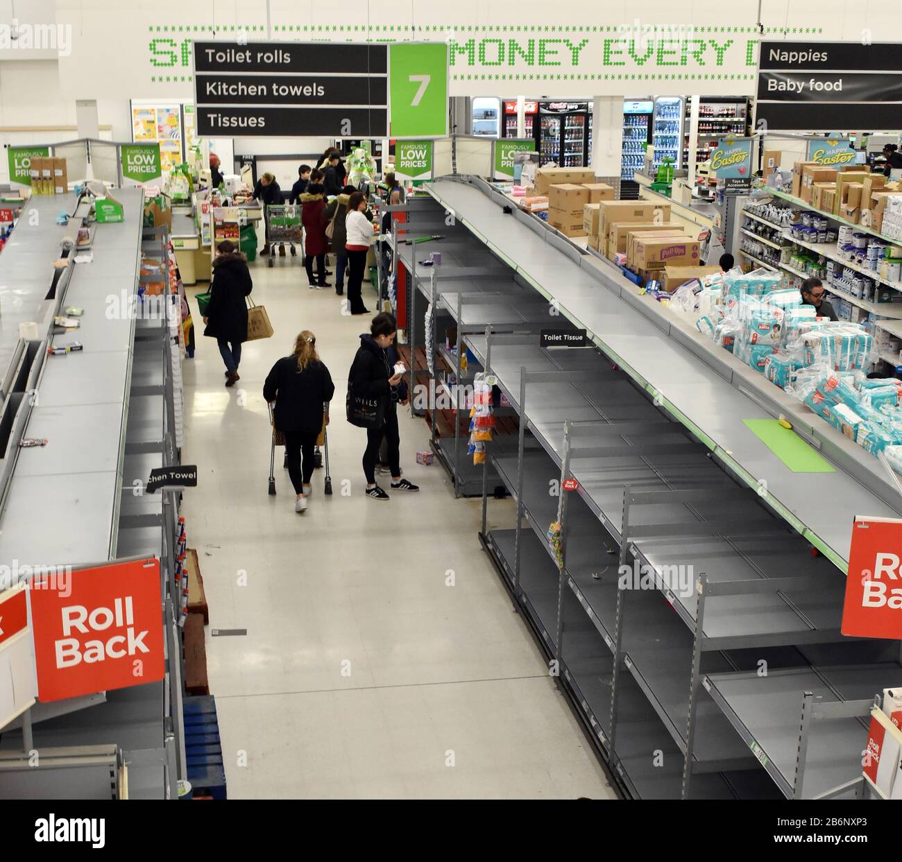 Empty shelf asda hi-res stock photography and images - Alamy