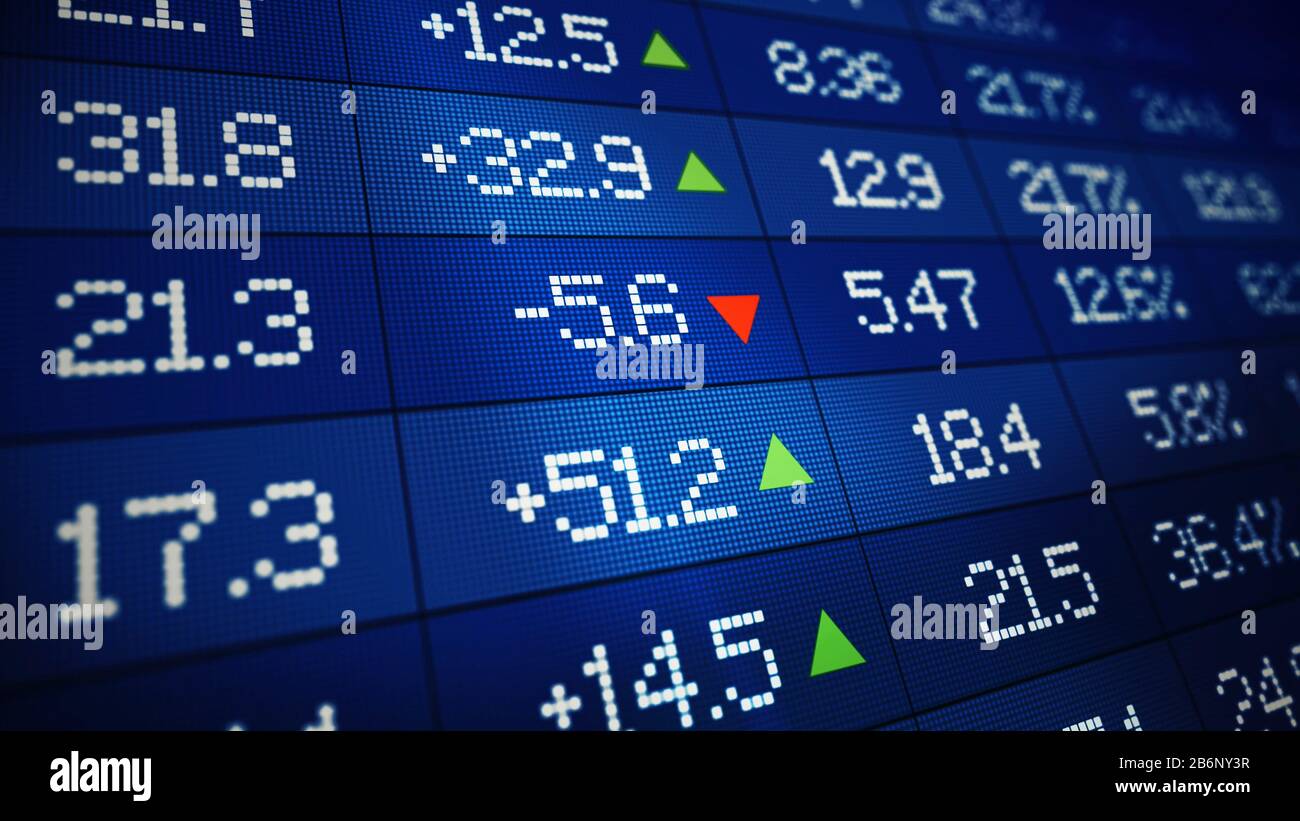stock market exchange graph illustration concept 3d illustration Stock ...