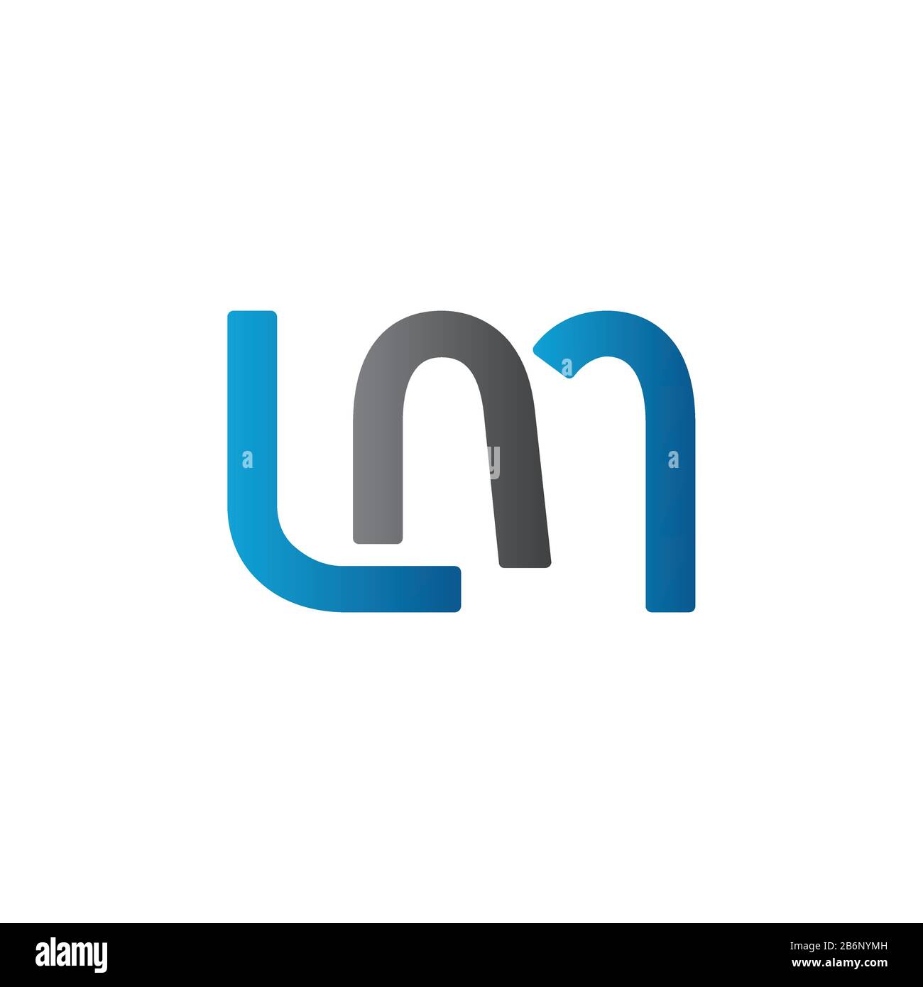 Initial LM letter Business Logo Design vector Template. Abstract Letter ...