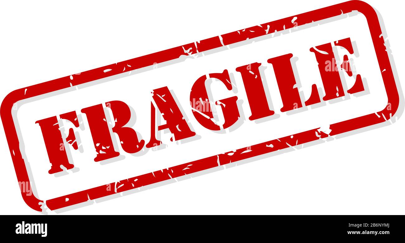 Fragile red rubber stamp vector isolated Stock Vector Image & Art - Alamy