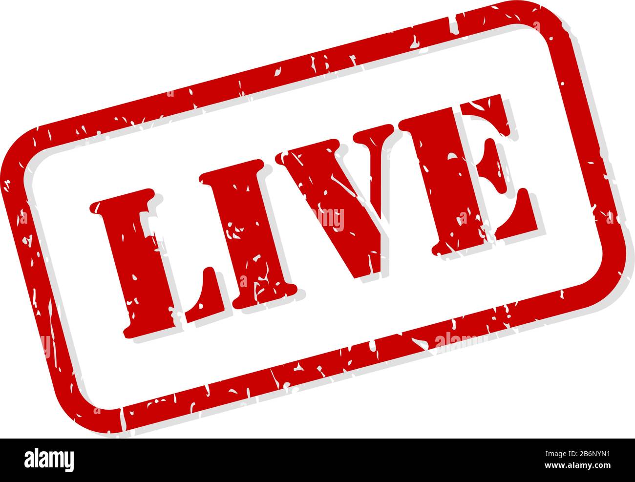 Live red rubber stamp vector isolated Stock Vector Image & Art - Alamy