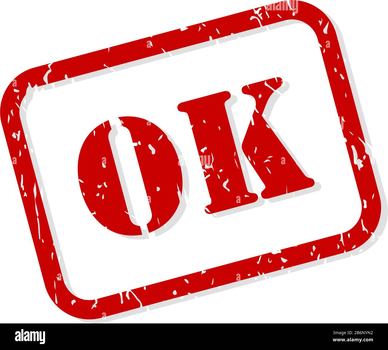OK red rubber stamp vector isolated Stock Vector Image & Art - Alamy