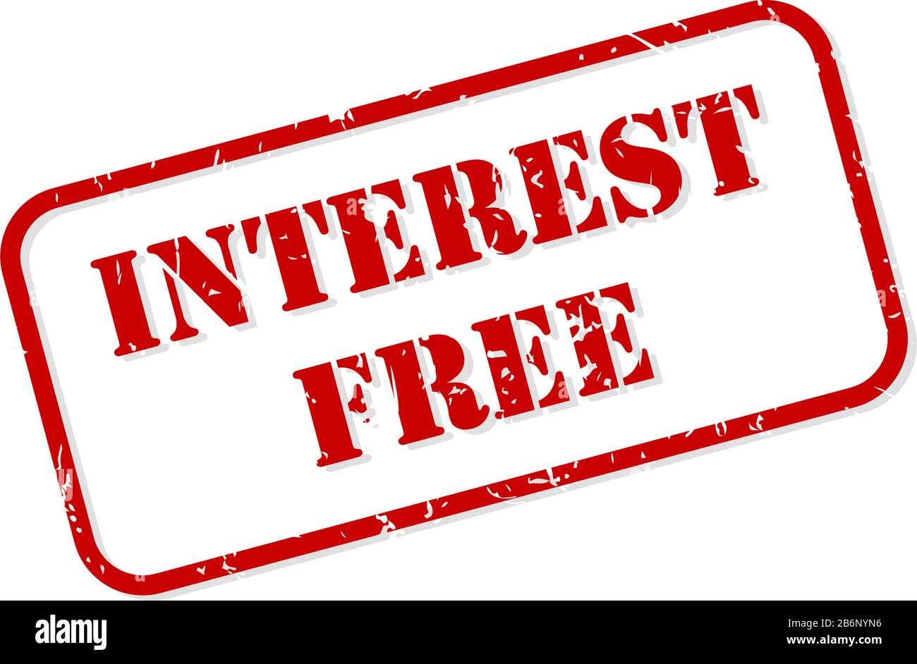 Interest free red rubber stamp vector isolated Stock Vector Image & Art ...
