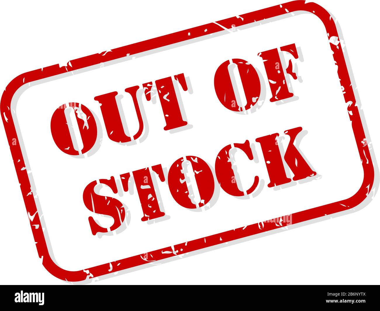 Out of stock red rubber stamp vector isolated Stock Vector Image & Art ...