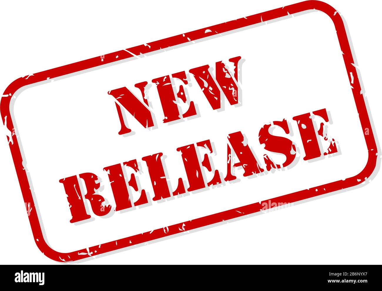 New release red rubber stamp vector isolated Stock Vector Image & Art ...