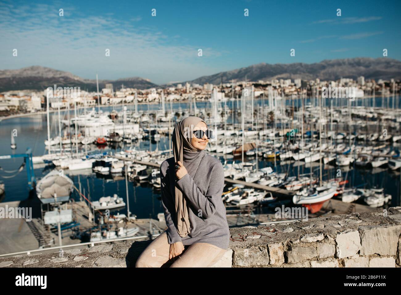 Hijab On The Beach High Resolution Stock Photography and Images - Alamy