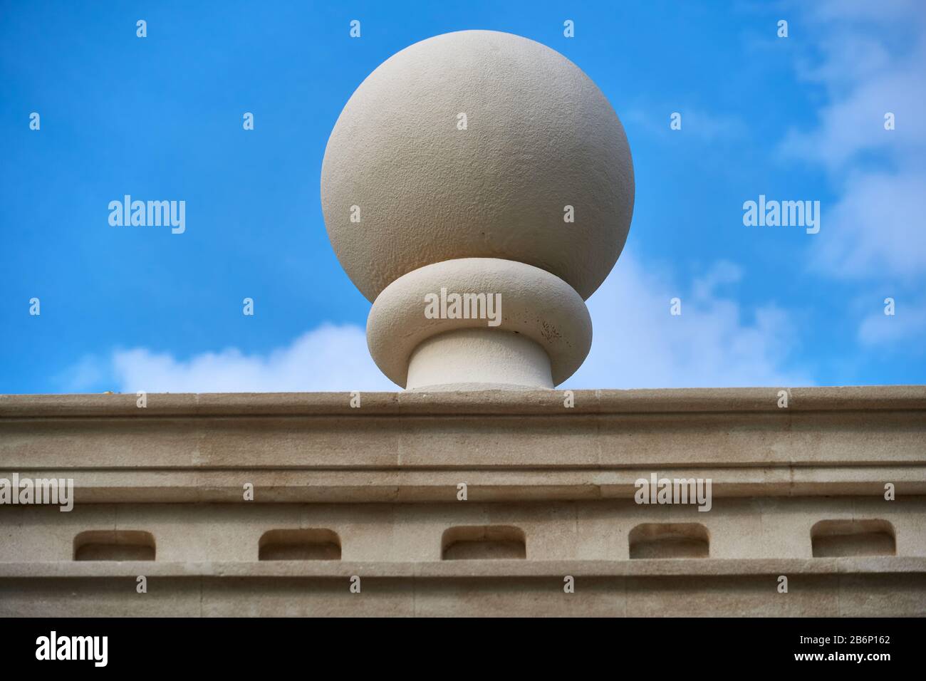 closeup of architectural element sphere Stock Photo - Alamy