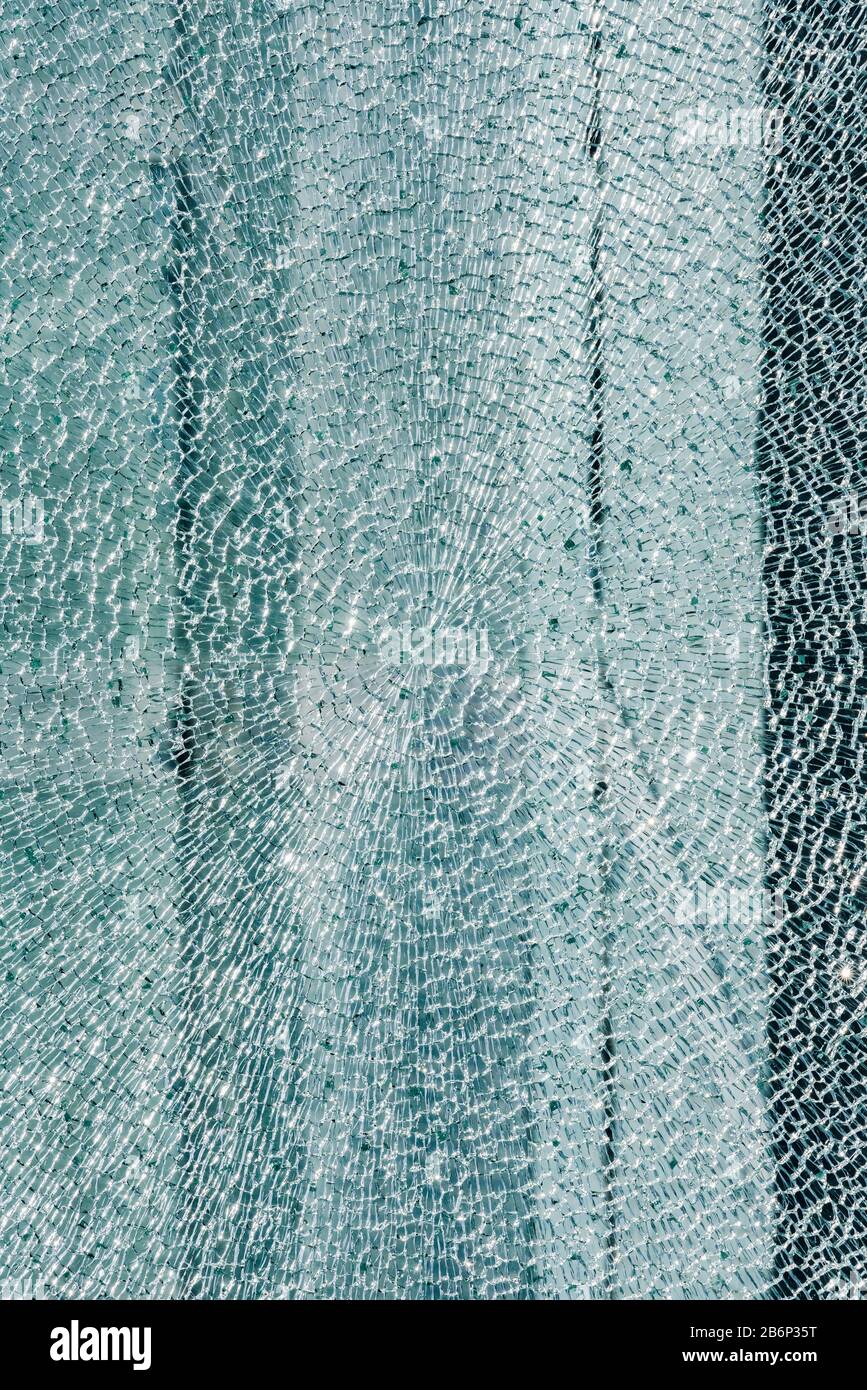green broken glass pane background Stock Photo - Alamy
