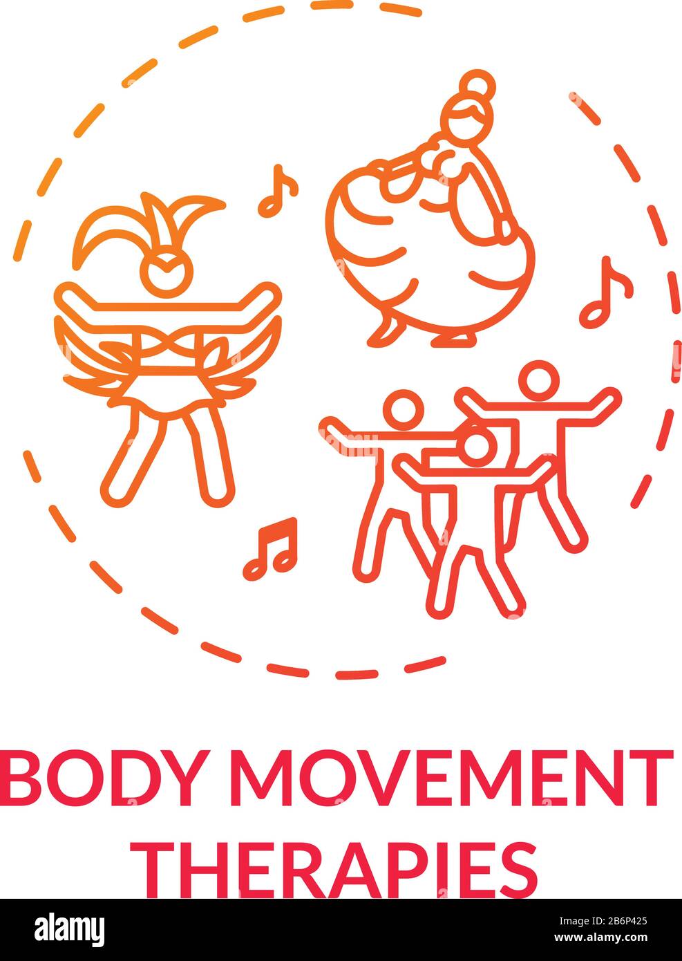 Body movement therapies concept icon. Alternative medicine, active ...