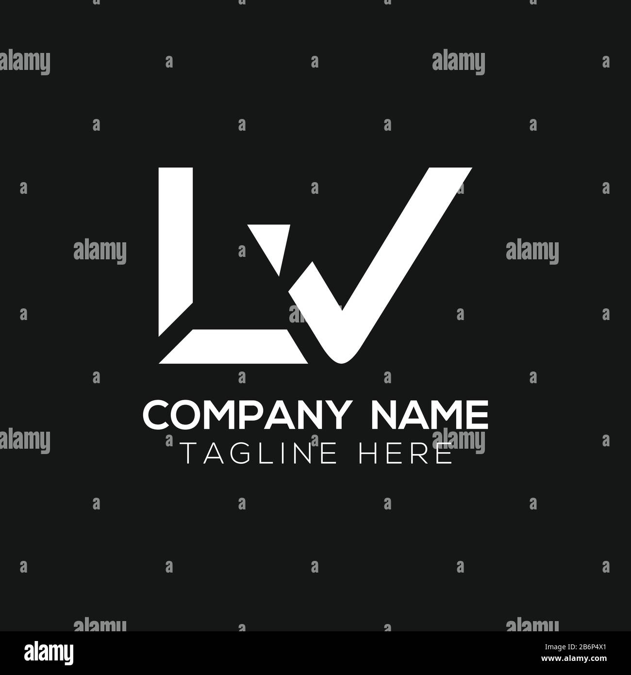 Initial LV letter Business Logo Design vector Template. Abstract Letter ...