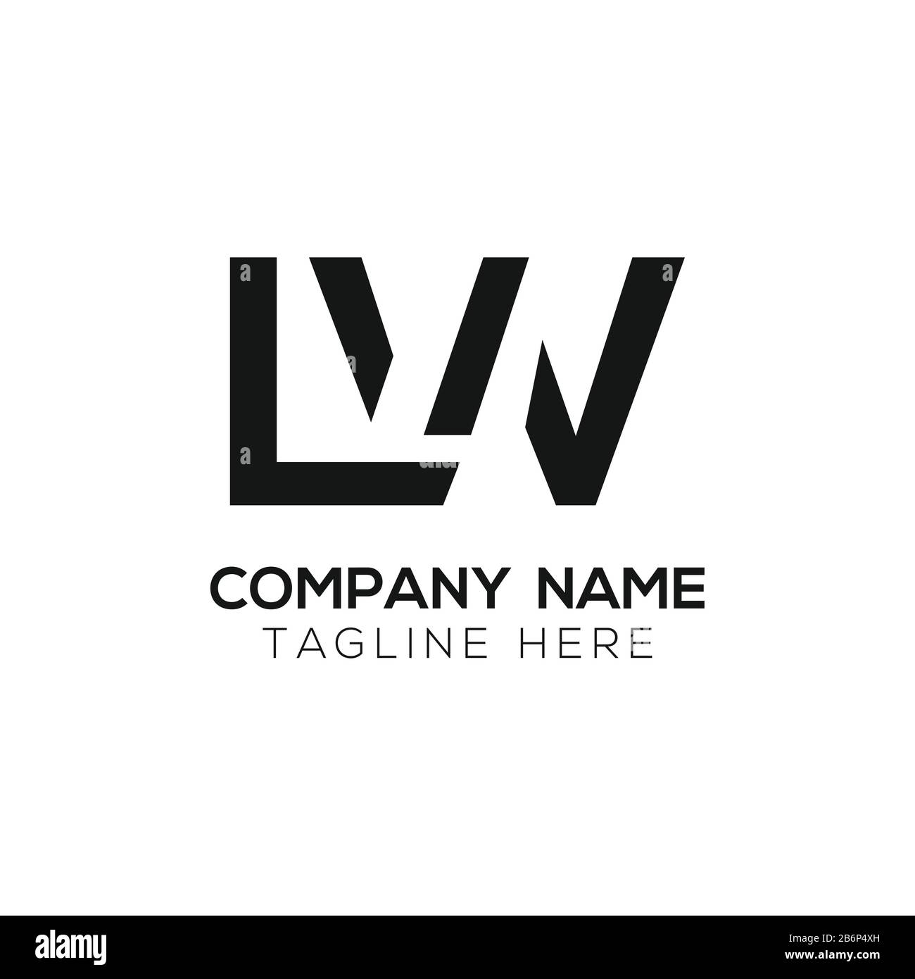 Letter lw logo hi-res stock photography and images - Alamy